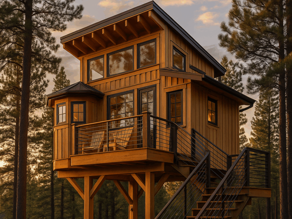 The Mountaineer's Treehouse - Juniper Lodge & Treehouses | Evergreen ...