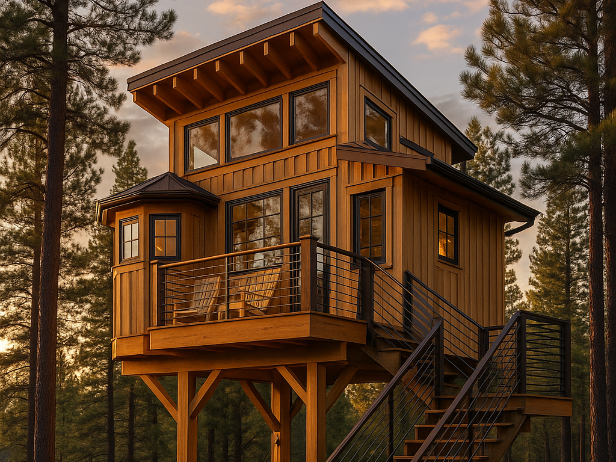 The Mountaineer's Treehouse - Juniper Lodge & Treehouses | Evergreen ...